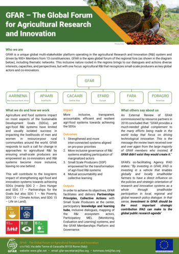 GFAR One pager | GFAiR